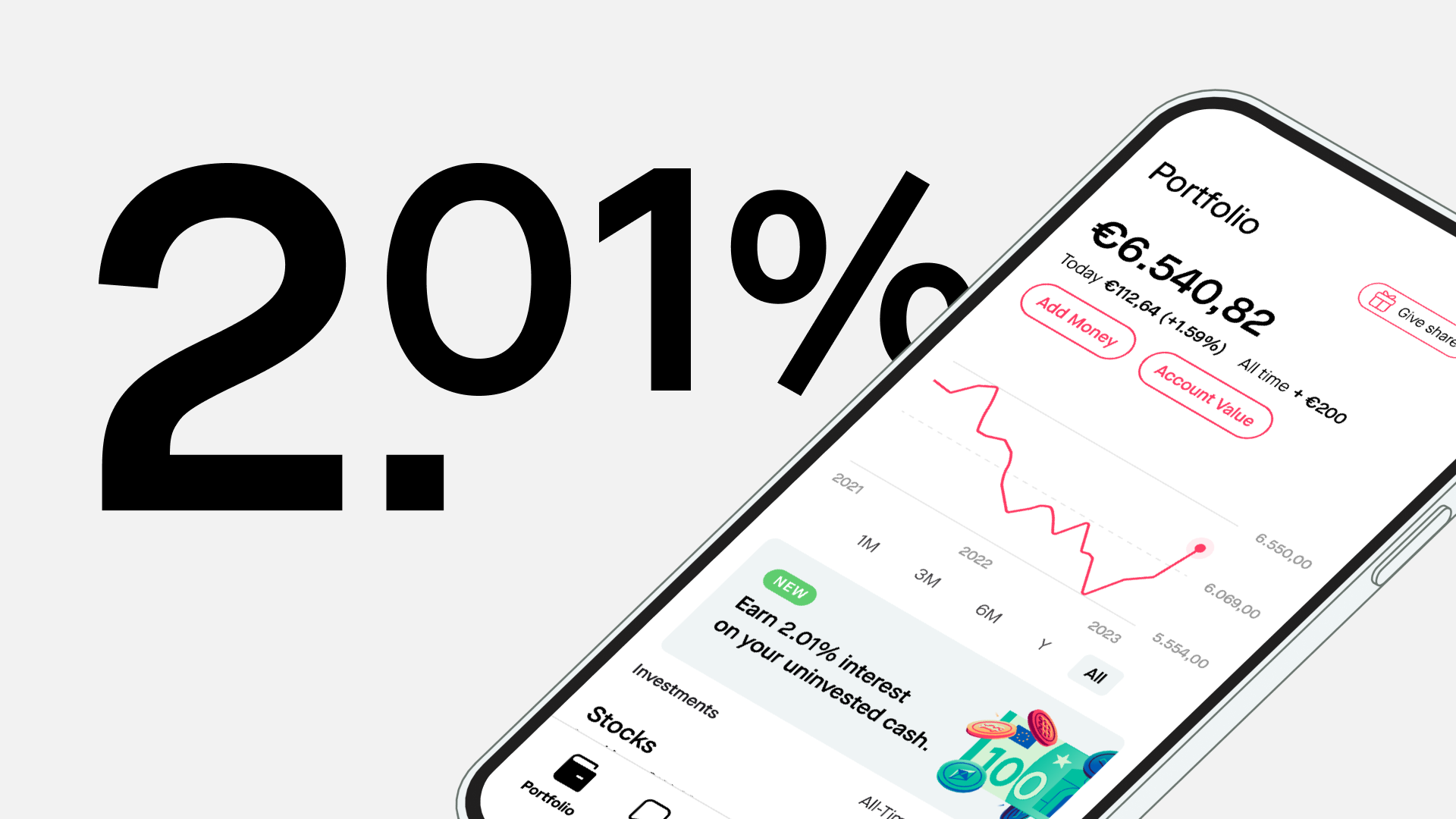 BUX offers 2.01% interest on cash for all customers | BUX Newsroom