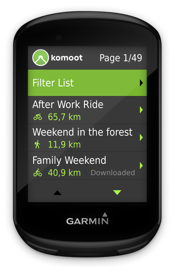 Media kit: Garmin Media Pack | Komoot Newsroom
