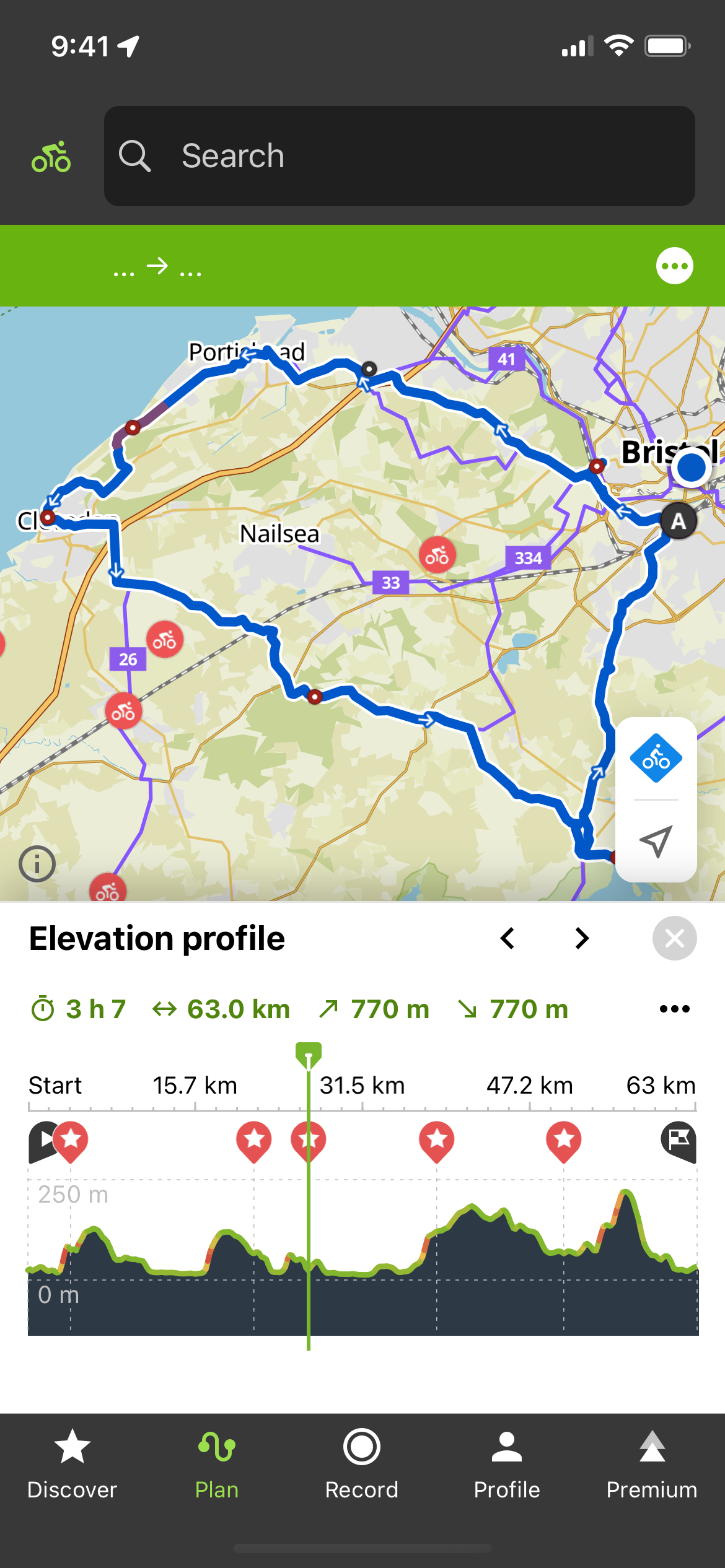 Press-Kit: Plan Features - EN Komoot App Screenshots | Komoot Newsroom