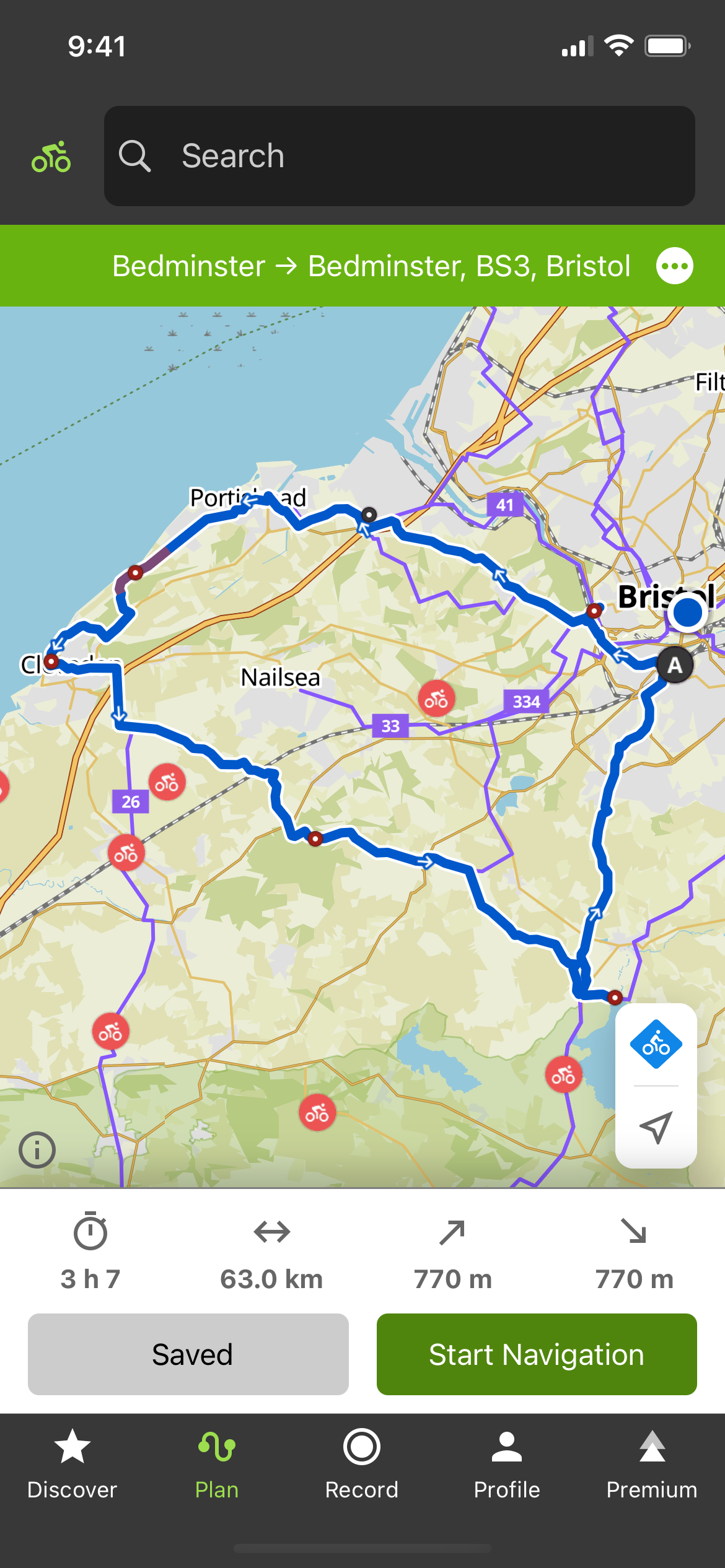 Press-Kit: Plan Features - EN Komoot App Screenshots | Komoot Newsroom