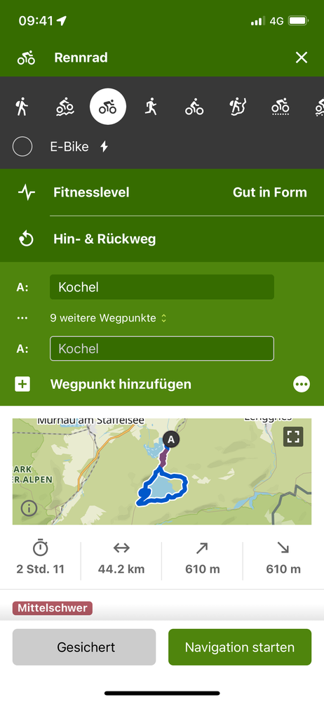 Media kit: Plan Features - DE Komoot App Screenshots | Komoot Newsroom