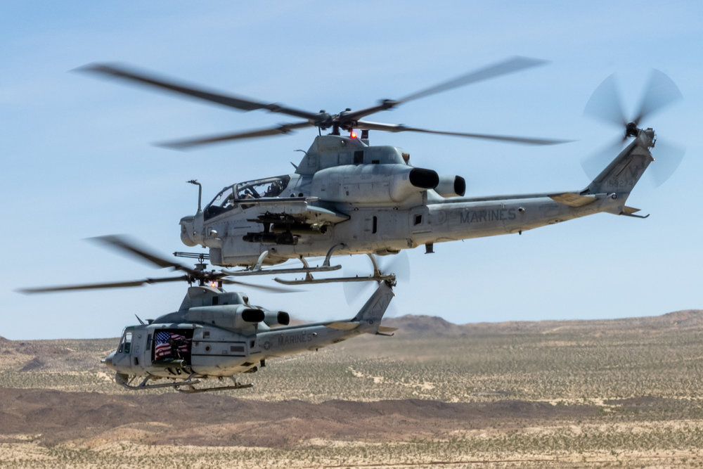 Dynamic Duo: The Bell AH-1Z Viper and Bell UH-1Y Venom Provide Air ...