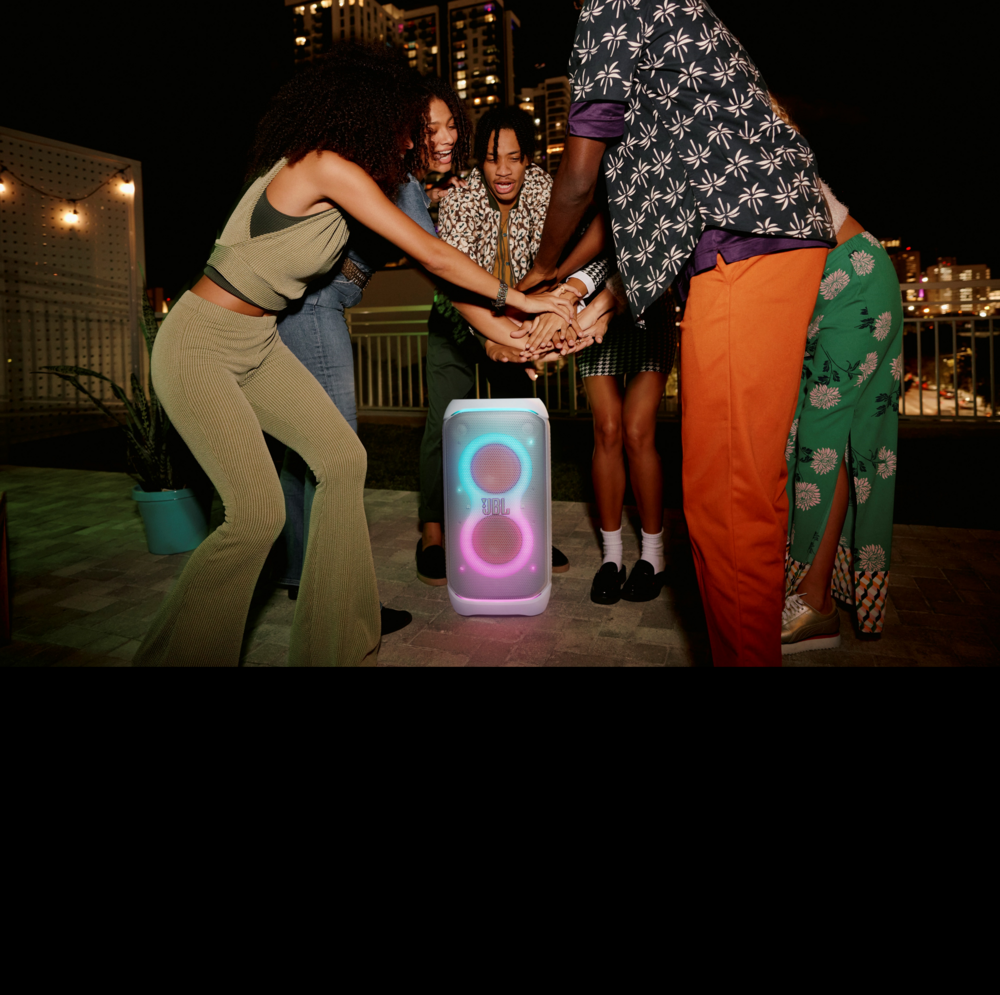 Same big sound, fresh new colorway: JBL PartyBox Stage 320 and JBL ...