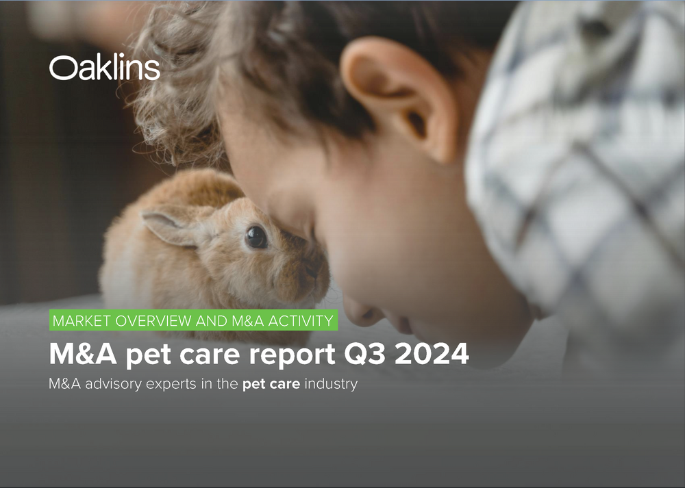 M&A Pet Care Market | Q3 2024 | Oaklins Germany: Mid-market M&A and ...