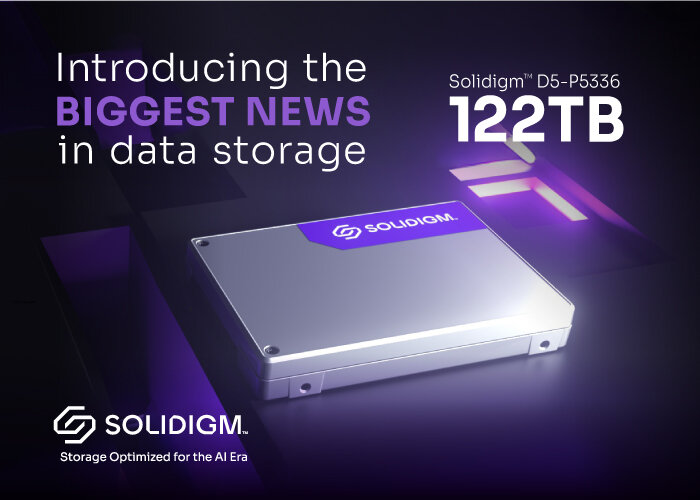 Media kit: Data Center - D5-P5336 122TB | Solidigm Newsroom