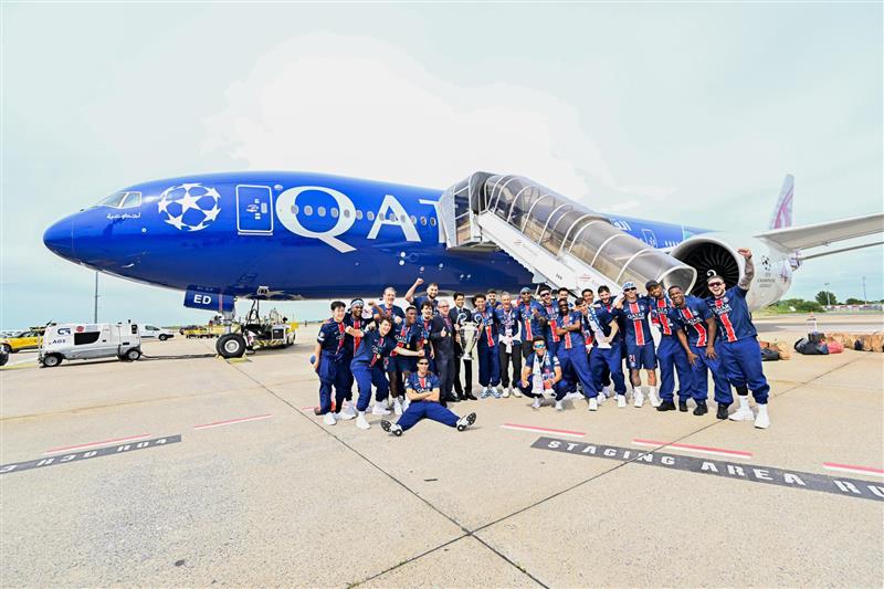 PSG Returns to Paris with Qatar Airways, Airline Dedicates Special UEFA ...